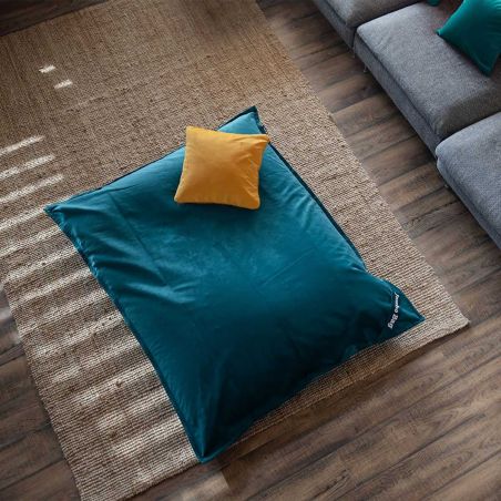 Pouf Jumbo Velvet bleu