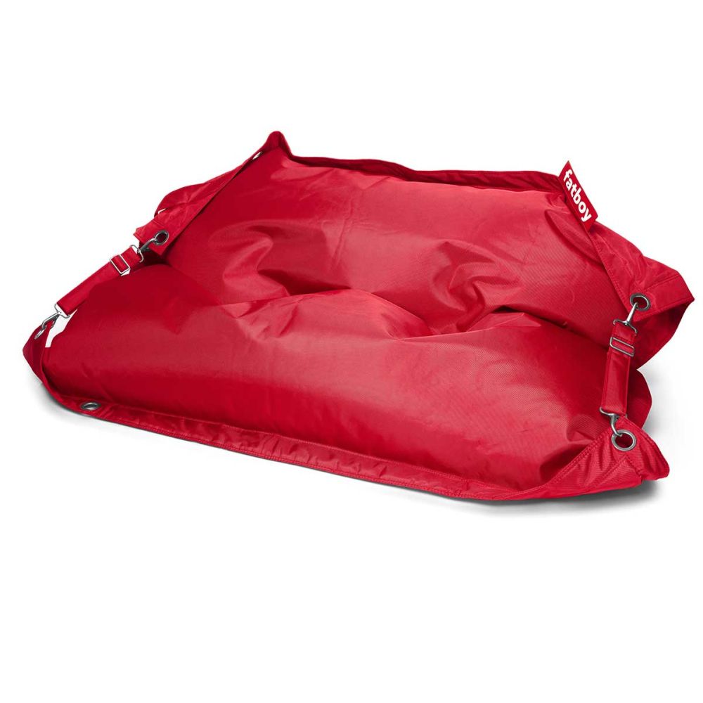Pouf extérieur rouge Fatboy Buggle Up sur Pouf Design